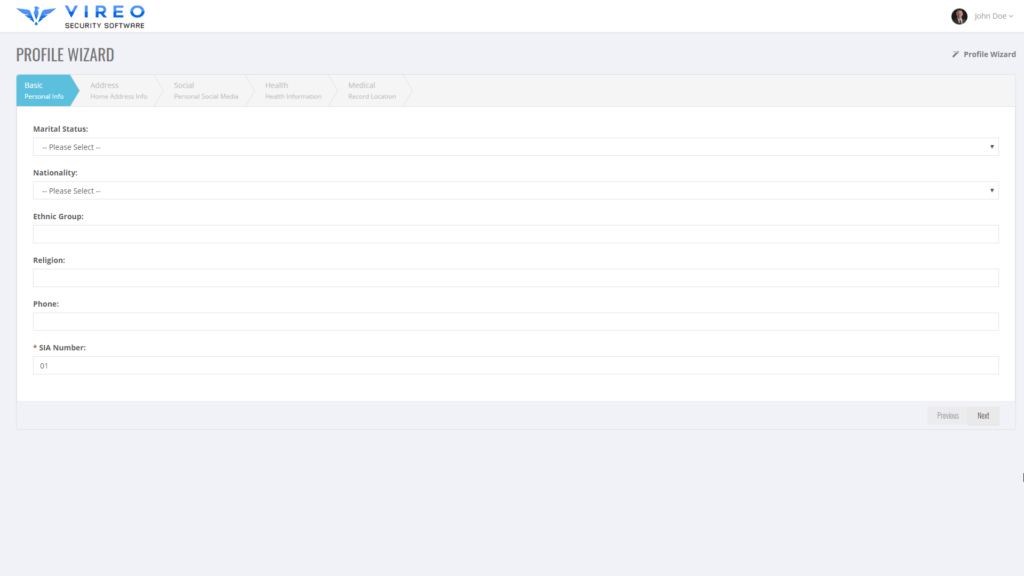 Application Wizard - Vireo Software