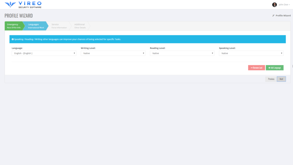 Application Wizard - Vireo Software