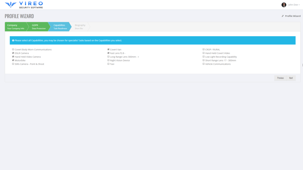 Application Wizard - Vireo Software