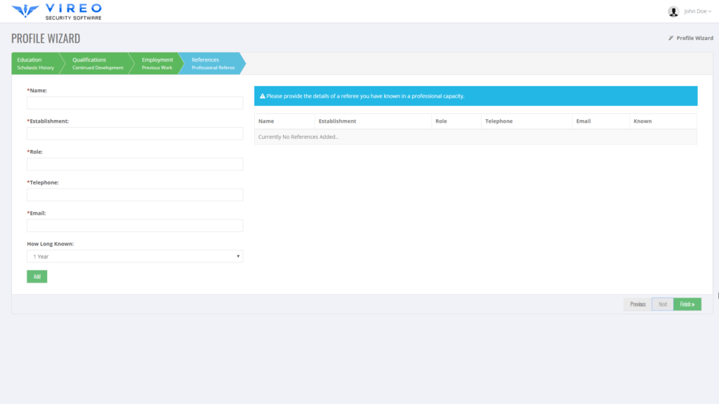 Application Wizard - Vireo Software