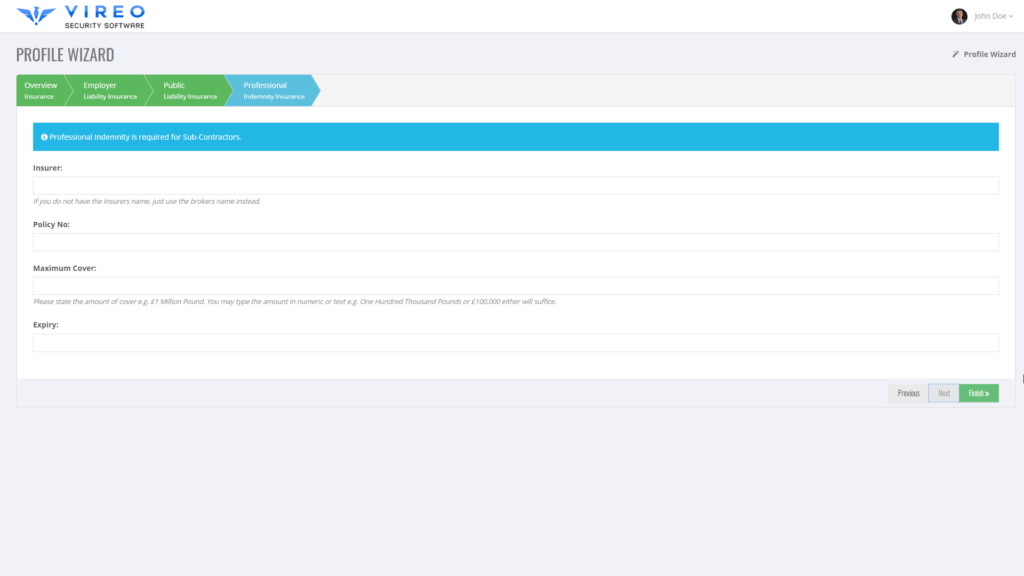 Application Wizard - Vireo Software