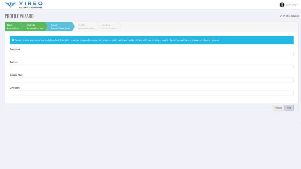 Application Wizard - Vireo Software