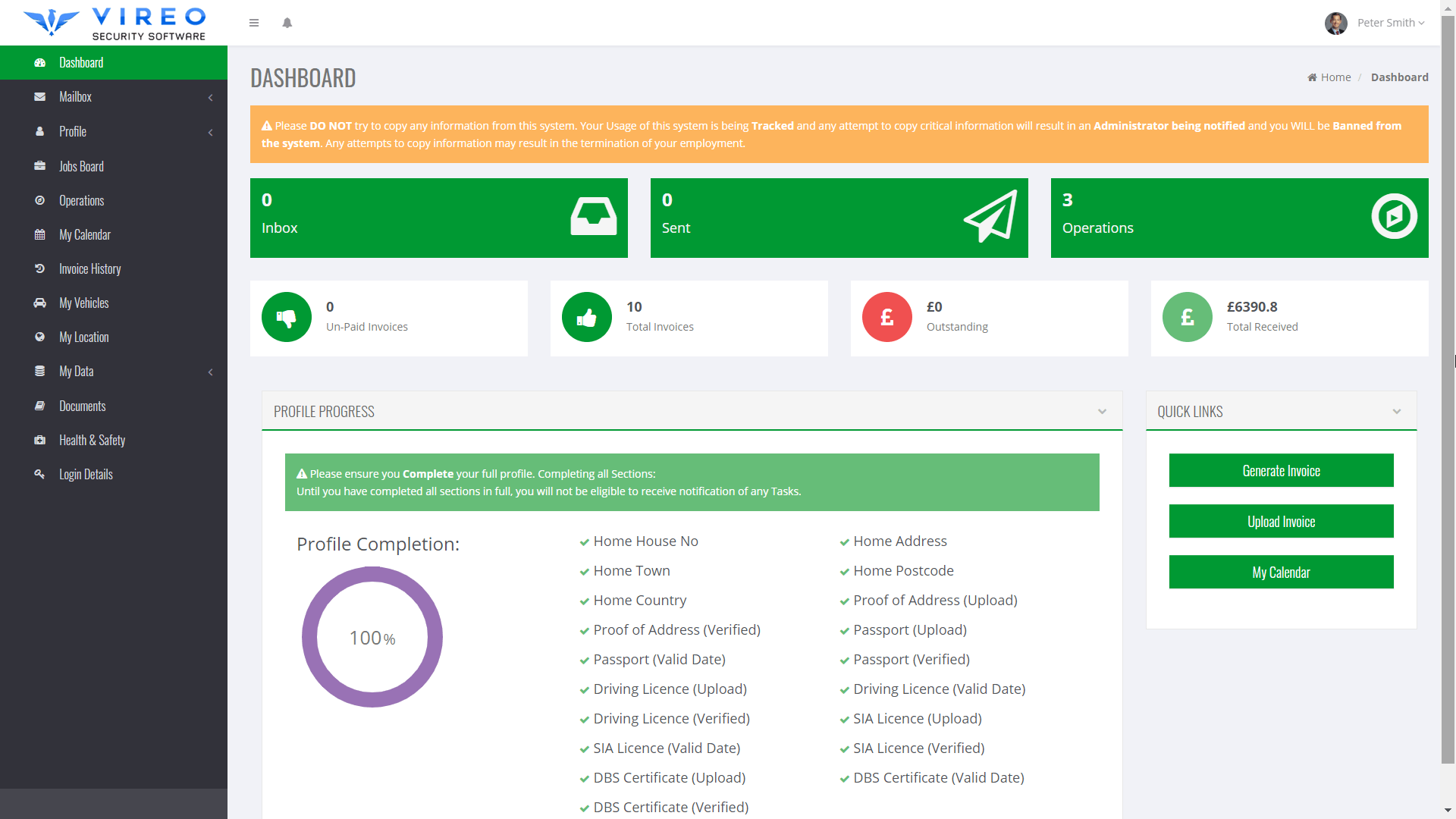 Personal Profile - Vireo Software
