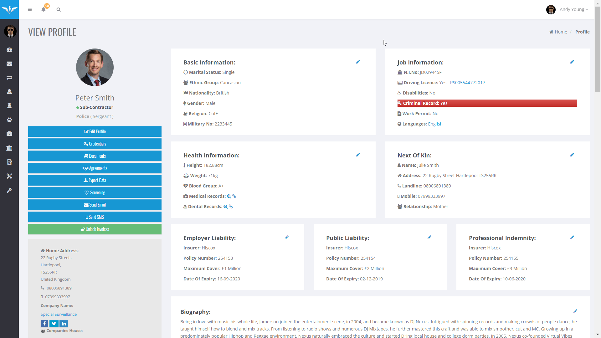 Employee Management - Vireo Software
