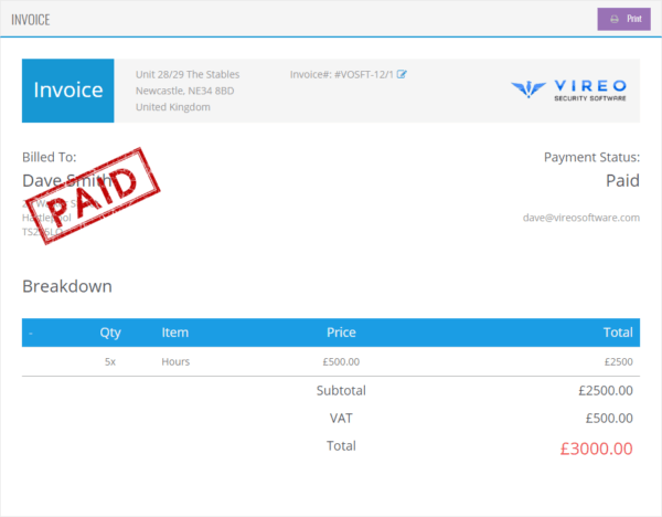 Client Management - Vireo Software