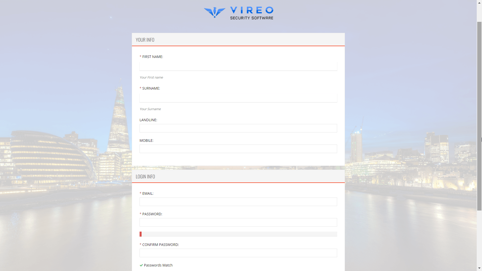 Registration Wizard - Vireo Software